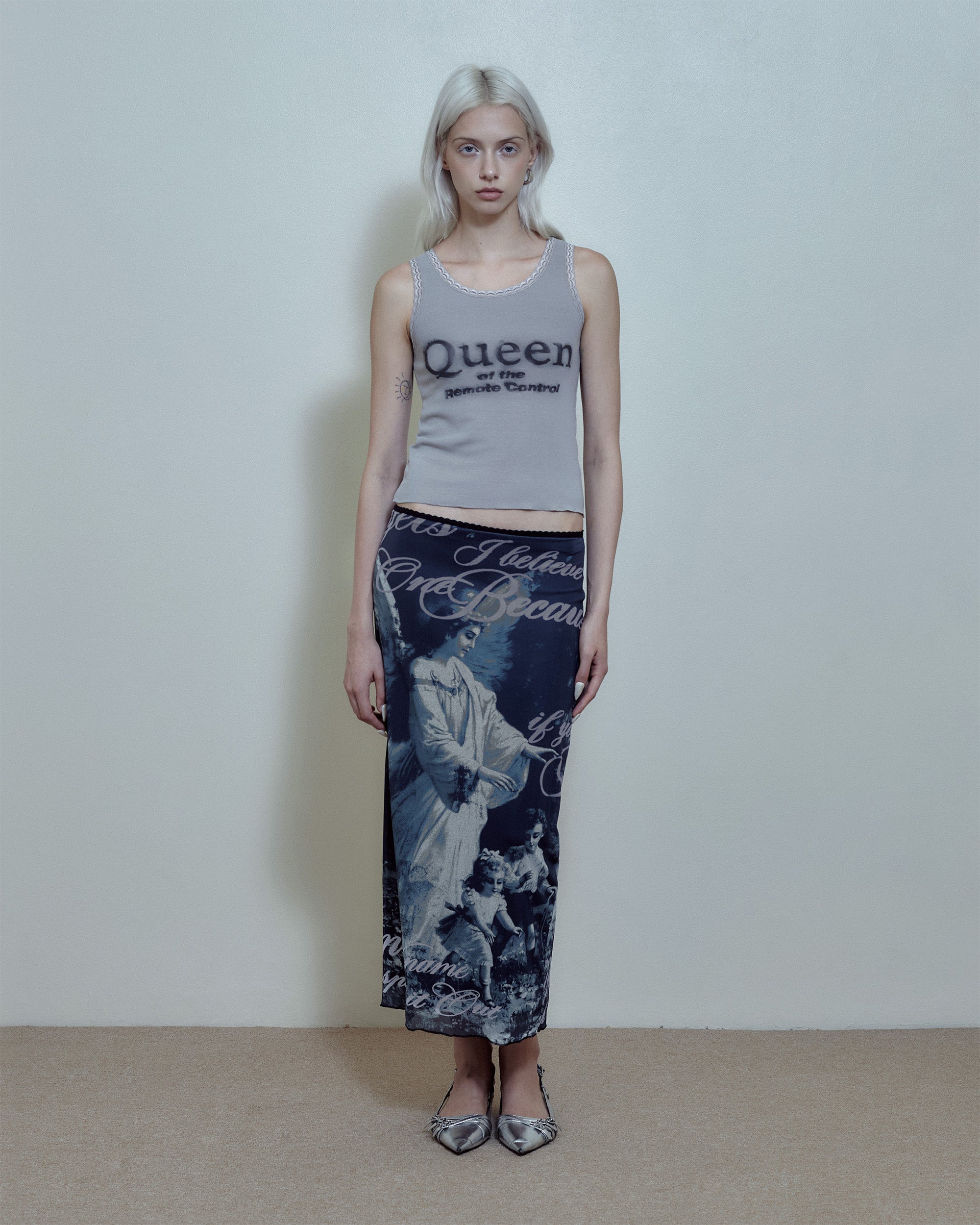 QUEEN TANK_GREY - Fallen Angels