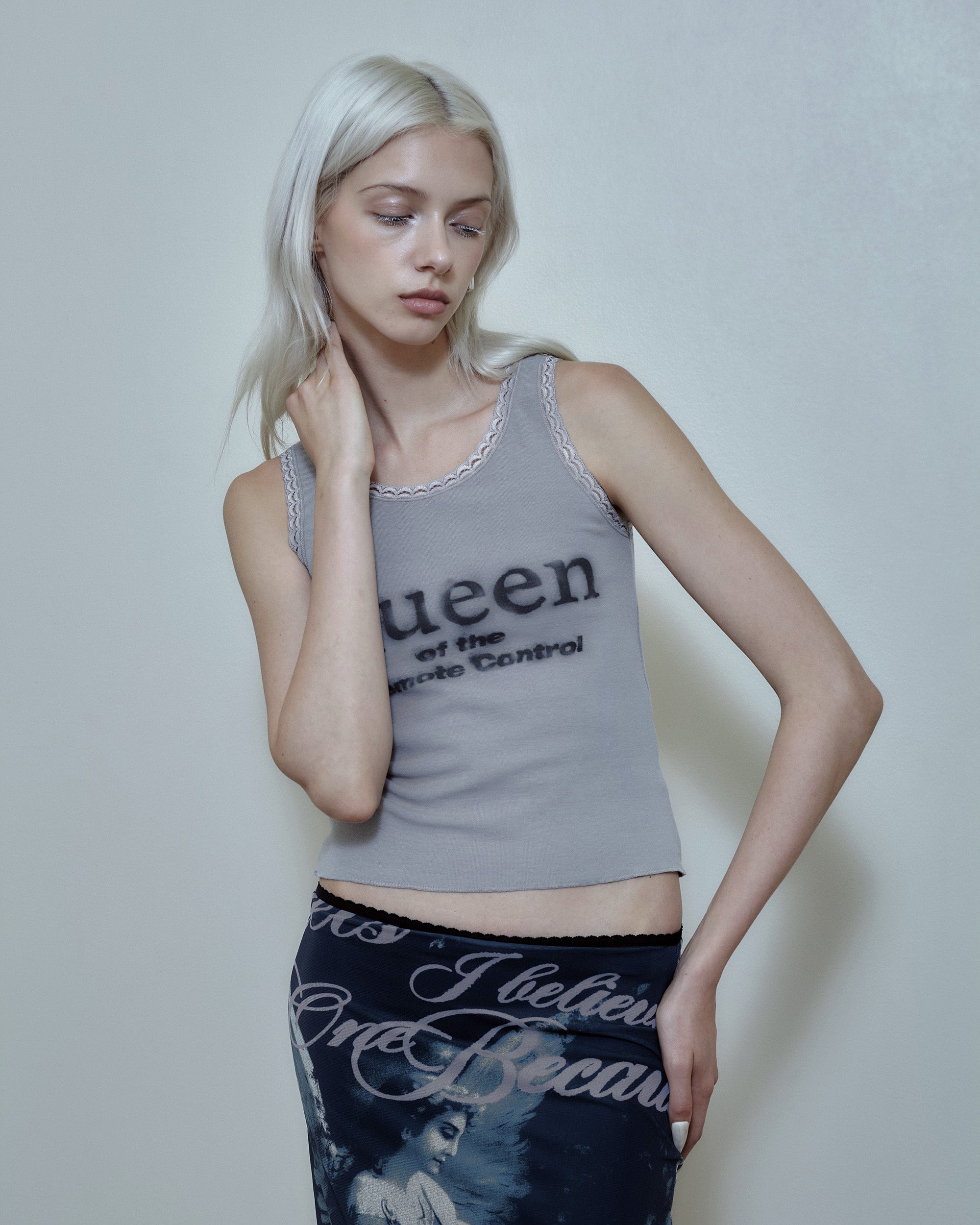 QUEEN TANK_GREY - Fallen Angels
